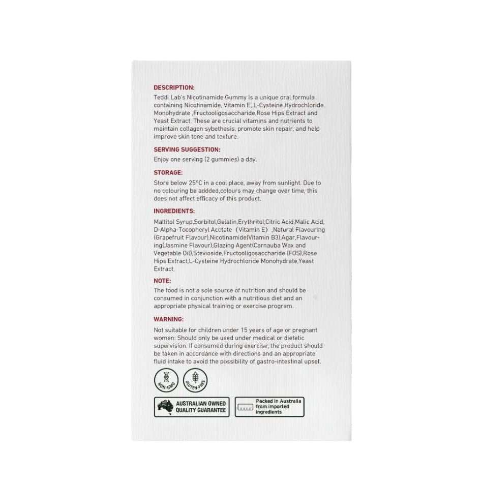 Teddi Lab Nicotinamide Gummy 60's – Fackelmann Housewares Singapore